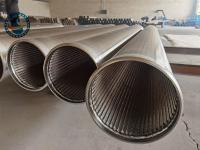 China Ss 304 316 V Wire Johnson Screen Pipe Wrapped Slotted For Filtration for sale