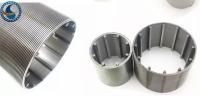 China Ss 316l Johnson Vee Wire Screen Slot 20um Profile Wedge Filter for sale