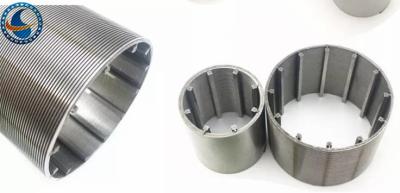 China Ss 316l Johnson Vee Wire Screen Slot 20um Profile Wedge Filter for sale