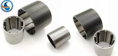 China Johnson Continuous Slot Wedge Wire Mesh Profile Screen Stainless Steel 63mm Dia for sale