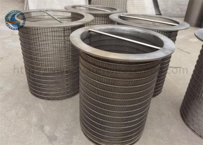 China 321 Stainless Steel Johnson V Wire Screen Welding Cylinder For Filter for sale