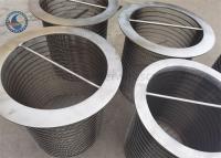 China 321 Stainless Steel Johnson V Wire Screen Welding Cylinder For Filter for sale