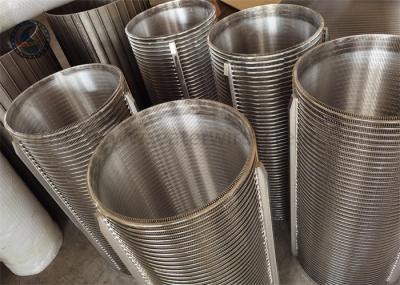 China Reverse Back Wash Filter Drum Johnson Wire Screen Slot Cylinder 316l for sale