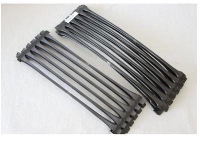 China HDPE Uniaxial Geogrid 25-200 kN/m Soil Stabilization Geosynthetic Reinforcement for sale