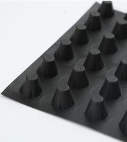 China Black HIPS Dimple Plastic Drainage Board 150kpa Compressive Strength ISO9001 for sale