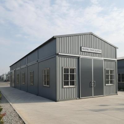 China Galvanized / Painted Steel Metal Buildings Versatile Industrial Storage Structures for sale