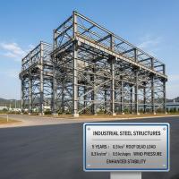 China Black Industrial Steel Structures Modular Metal Building Constructions Customizable for sale