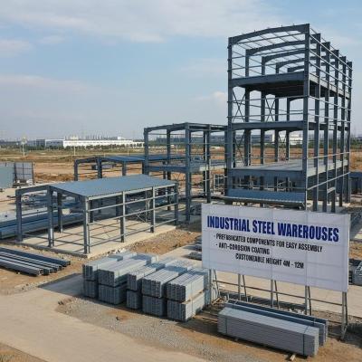 China Seismic Resistant Warehouse Steel Buildings Anti Corrosion Industrial Steel Warehouse Robust for sale