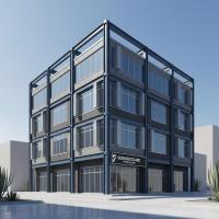 China Prefabricated Steel Frame Commercial Building Soundproofing Steel Framed Structure Earthquake Resistant for sale