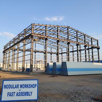 China Modular Steel Frame Workshops Versatile Industrial Steel Framed Building for sale