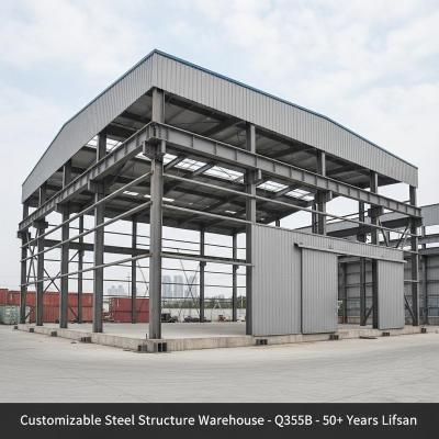 China Q355B Steel Structure Warehouse Carbon Structural Steel Warehouse Versatile for sale