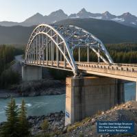 China Durable Steel Bridge Structures Hot Dip Galvanized Steel Bridge Seismic Resistant for sale