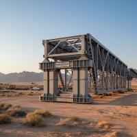 China Modular Prefabricated Steel Bridges High Strength Steel Structure Bridges Low Maintenance for sale