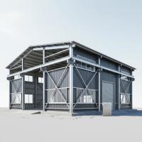 China Low Maintenance Steel Framed Buildings Modern Prefabricated Metal Buildings Robust for sale
