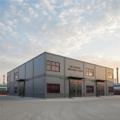 China Corrosion Resistant Steel Metal Buildings Customizable Prebuilt Metal Buildings Fire Resistant for sale