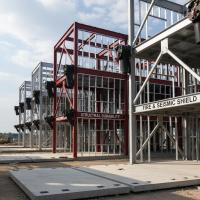China Fire Resistant / Seismic Resistant Steel Frame Construction Durable Steel Frame Buildings for sale