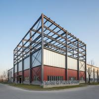 China Modern Steel Framed Buildings Commercial Prefab Steel Warehouse Earthquake Resistant for sale