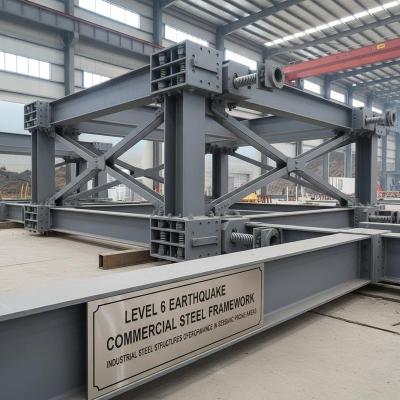 China Level 6 Earthquake Resistant Industrial Steel Structures with 5000 Kg/m² Load Capacity and High Strength Bolts for sale