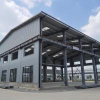 China Steel Structure Workshop with Grade 8 Seismic Resistance and Angle Steel Knee Braces for 0.5KN/m² Roof Load for sale