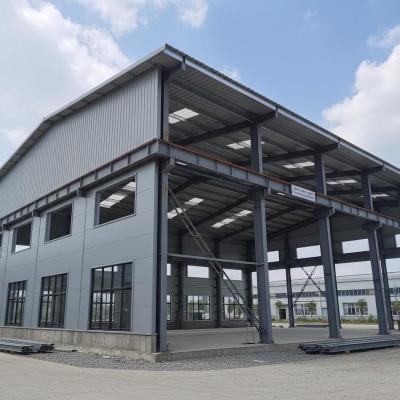 China Steel Structure Workshop with Grade 8 Seismic Resistance and Angle Steel Knee Braces for 0.5KN/m² Roof Load for sale
