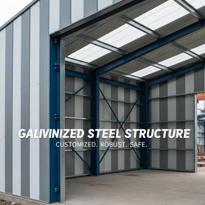 China Customizable Steel Structure Workshop with Grade 8 Seismic Resistance and Solid H-shape Steel Beam for sale