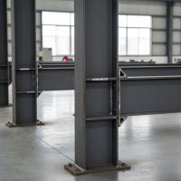 China Steel Structure Workshop with 0.5KN/m2 Roof Load Grade 8 Earthquake Resistant and Hot Rolled H Section Steel for sale