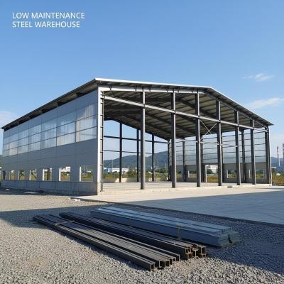 China Low Maintenance Customizable Steel Structure Warehouse with Hot Rolled H Steel Profile and 5-40m Span for sale