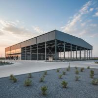 China Low Maintenance Steel Structure Warehouse with Steel Color Sheet Roof Panel and Span 5m To 40m for Industrial Storage for sale