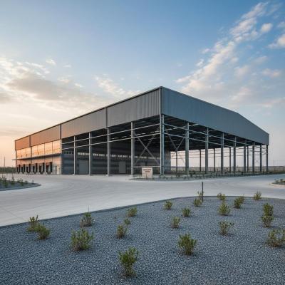 China Low Maintenance Steel Structure Warehouse with Steel Color Sheet Roof Panel and Span 5m To 40m for Industrial Storage for sale
