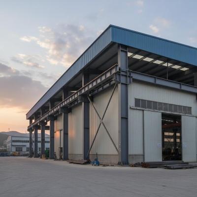 China 5m To 40m Span Steel Structure Warehouse with Hot Rolled H Steel Profile and 0.35kN/m² Roof Live Load for sale