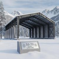 China Fireproof Snow Load Resistant Steel Structure Building with 50-70 Years Lifetime for sale