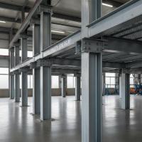 China Galvanized Or Painted Coating Industrial Steel Structures With Fireproof Coatings And 5000 Kg/m² Load Capacity for sale
