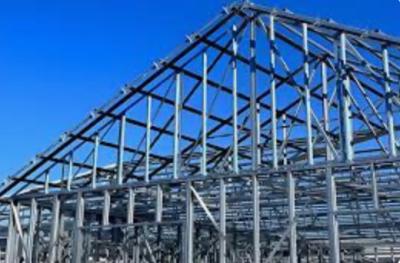 China Galvanized Or Painted Coating Industrial Steel Structures With Fireproof Coatings And 5000 Kg/m² Load Capacity for sale