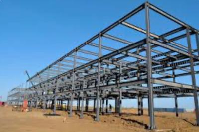 China Large Clear Span Steel Structure Warehouse Column Free Design 40m Width Portal Frame Prefab Building for sale