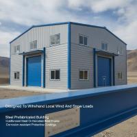 China Designed To Withstand Local Wind And Snow Loads Steel Prefabricated Building With Coldformed Steel Or Hotrolled Steel Frame And Corrosionresistant Protective Coatings for sale