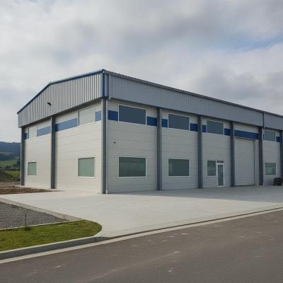 China Concrete Slab Or Pile Foundation Pre-engineered Steel Building Incorporating Steel Sheets Roofmaterial for Commercial Structures for sale