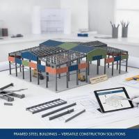 China Framed Steel Framed Buildings Featuring Customized Color and Gineer Helps To Instruct Installation Ideal for Versatile Construction Projects for sale