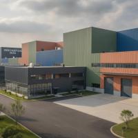 China Customized Color Steel Metal Buildings Featuring Height Variations and Finish Powder Coated or Painted Suitable for Commercial Applications for sale