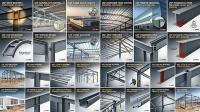 China Commercial / Industrial Steel Framed Construction Corrosion Resistant Prefab Steel Buildings for sale