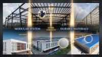 China Corrosion Resistant Steel Frame Commercial Building Customizable Durable Steel Construction for sale