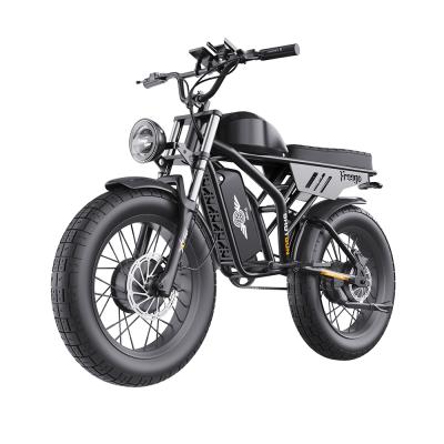 China Reliago F3 Pro Max 48V 2000W Dual Motor Fat Tire Electric Motorcycle 20 Inch Long Range 55Ah E-Bike for sale