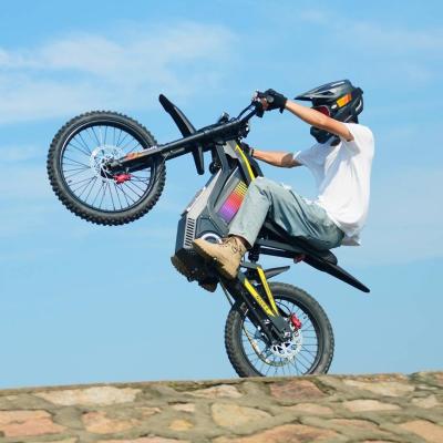 China Reliago Nova4-BK 6000W Mid-Drive Electric Dirt Bike 60V 30Ah 45 MPH Full Suspension for sale