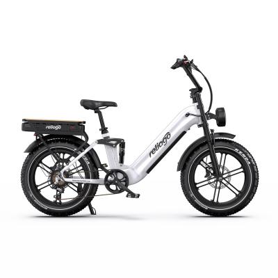 China Reliago 48V 500W Fat OT08 Pro Tire Electric Bike 20x4.0 with Dual 18Ah Batteries, Hydraulic Disc Brakes for sale