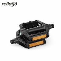 China Reliago Aluminum Alloy E-Bike Pedals Black Non-Slip Bicycle Platform Pedals For HITWAY BK15 Electric Bike for sale