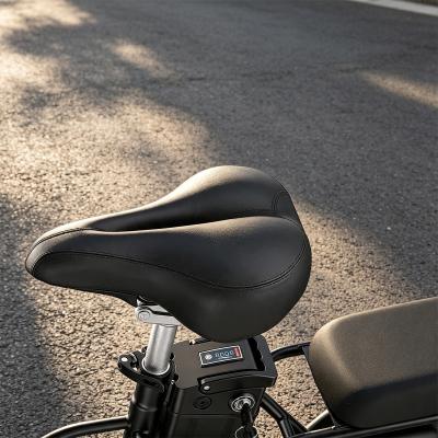 China Reliago Comfortable E-Bike Saddle High Elasticity Leather Bike Seat for Hitway BK5 for sale