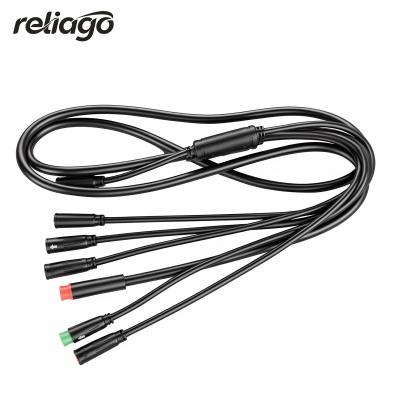 China Reliago QM V20 Electric Bicycle Wiring Harness 12-Core 2x5-Pin Connector Main Cable E Bike Parts for sale