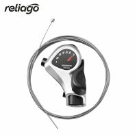 China Reliago V20 Series 7-Speed Right Trigger Shifter for Fat Tire Electric Bike, 22.2mm Handlebar Clamp, 2400mm Shift Cable for sale