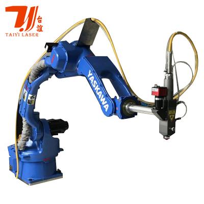 China Automatic Fiber Laser Cutting Machine With Yaskawa 6-Axis Manipulator Robot Arm for sale