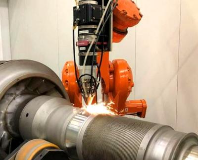 China Robot Laser Cladding Machine System For  Pump Shafts, Rolls, And Rotating Part Surface Enhancement for sale