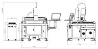 China 600*600mm Small Size Precision Fiber Laser Cutting Machine 1500W 2KW 3000W for sale